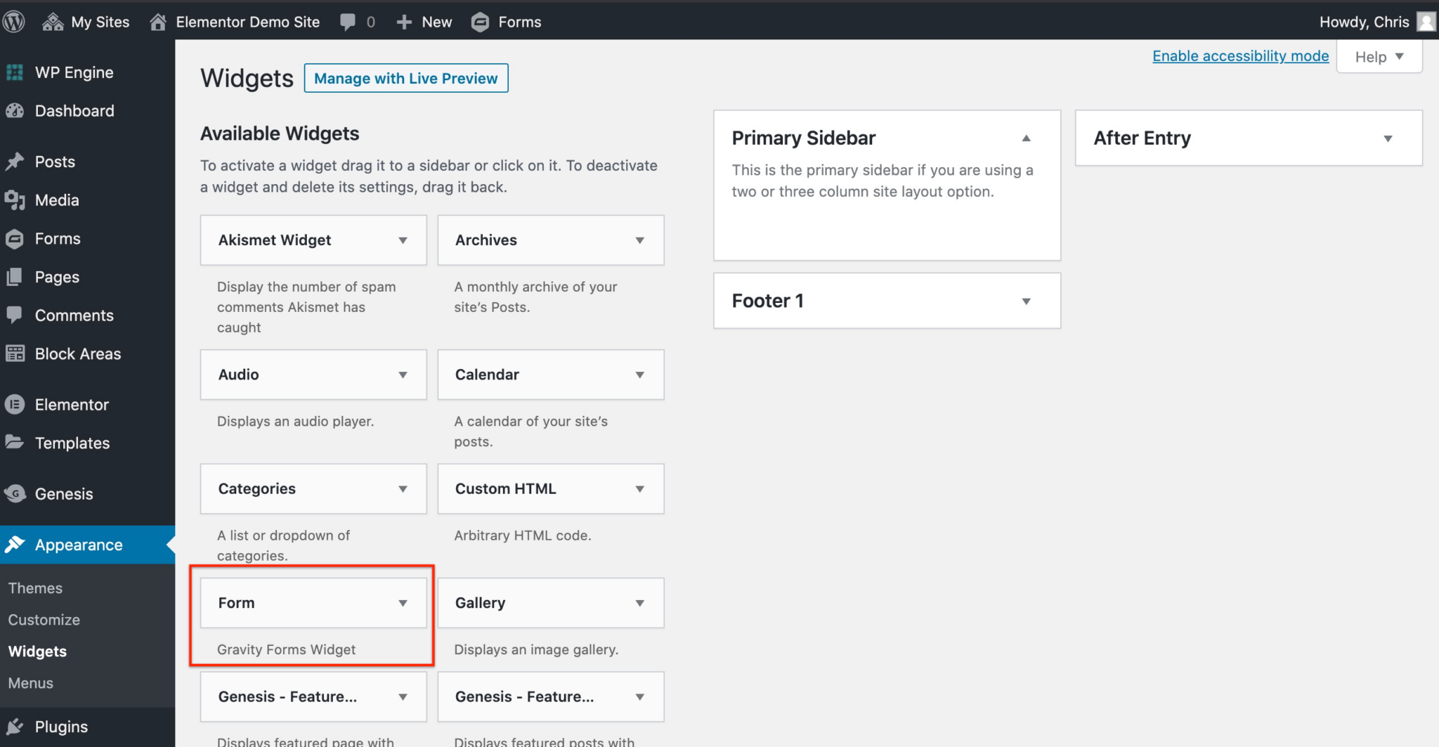 How to Add a Gravity Forms Form to Your Page in Elementor - Gravity Ranger
